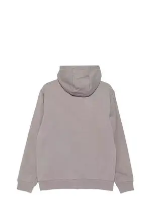 EA7 Logo Tape Zip-up Hoodie - Grey