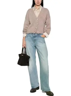 EMERSON RENALDI V-neck Button-up Cardigan - Brown