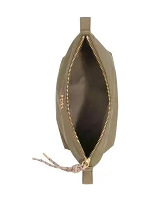 Bimba Y Lola Medium Olive Nylon Trapecio Make-up Case - Green