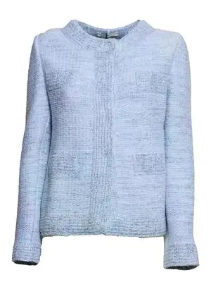 CHARLOTT Sequined Bouclé Jacket - Blue