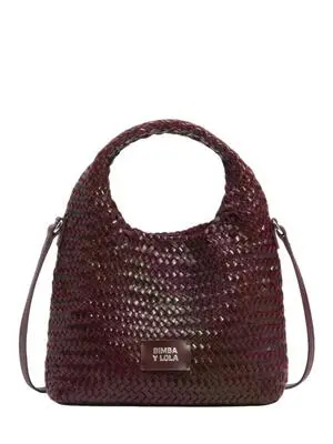 Bimba Y Lola BIMBA Y LOLA Woven Leather Bag Red