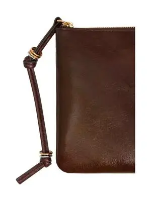 Bimba Y Lola Medium Leather Clutch - Brown