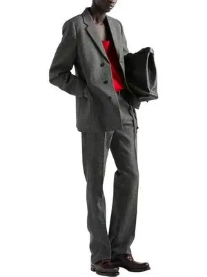 Prada Single-breasted Wool Jacket - Grey