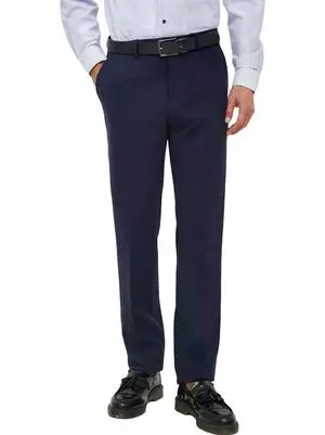 BENETTON Pressed Crease Tailored Trousers - Blue