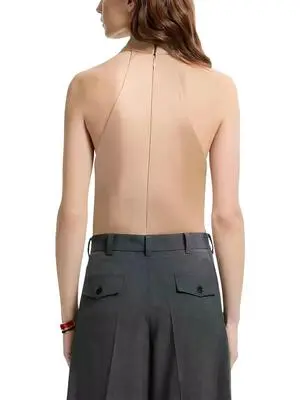 Elie Saab Halter-neck Draped Blouse - Neutrals