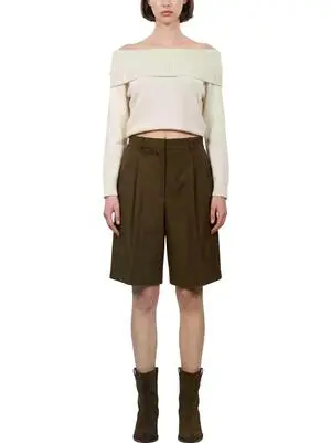 Khaite Auggie Shorts - Brown
