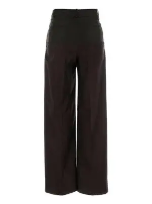 Loulou De Saison Pleated Wide-leg Trousers - Brown