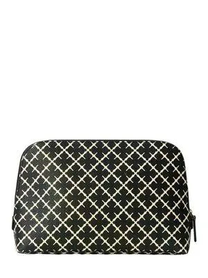 BY MALENE BIRGER Geometric Pattern Makeup Bag - Black