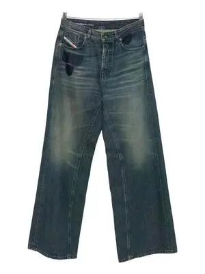 DIESEL® Wide-leg Jeans With Faded Effect - Blue