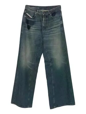DIESEL® Wide-leg Jeans With Faded Effect - Blue
