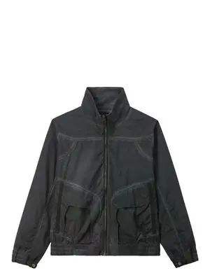 Izzue Zip-up Panelled Jacket - Grey