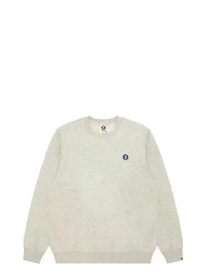 AAPE BY *A BATHING APE AAPE BY *A BATHING APE® Logo Print Crew Neck Sweatshirt Grey