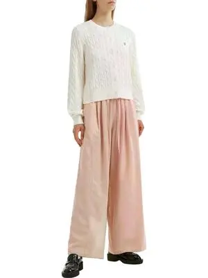 B+AB Pleated Wide-leg Trousers - Pink
