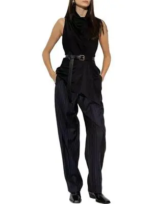 Givenchy Givenchy Asymmetric Draped Blouse Black