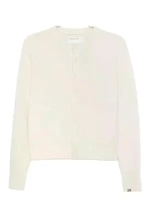 Extreme Cashmere Button-Up Knitted Cardigan Neutrals