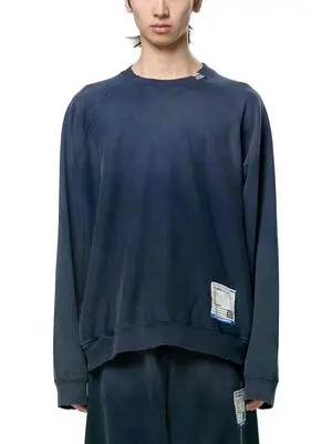 Mihara Yasuhiro Sun Faded Distressed Sweatshirt - Blue