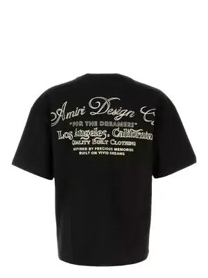 Amiri Dreamers Chain Stitch Oversized T-shirt - Black