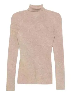 MAJE MAJE Ribbed Knit Roll Neck Sweater