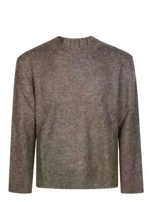 DIANA STUDIO Distressed Effect Knitted Sweater - Brown