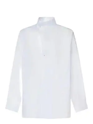 HED MAYNER High-neck Long-sleeve Shirt - White