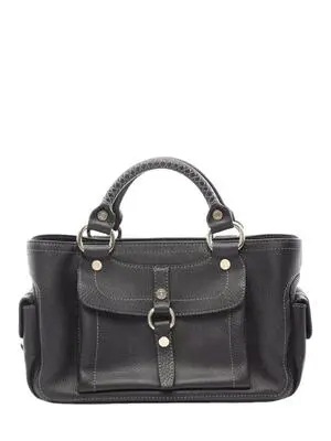 Celine Leather Boogie Tote Bag - Black