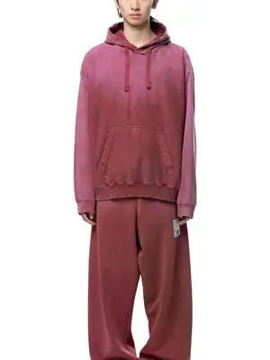 Mihara Yasuhiro Distressed Hoodie - Red
