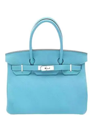 Hermès HERMÈS Birkin 30 Bag Blue