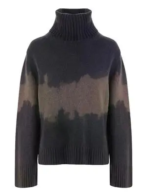 OLIVER LATTUGHI Cashmere Roll-neck Sweater - Grey