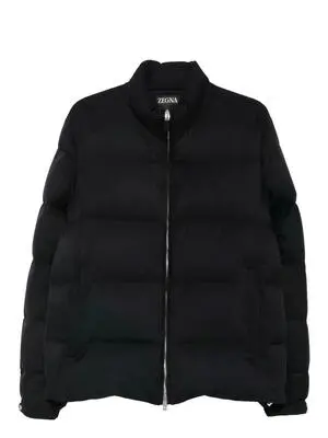 Zegna Quilted Padded Jacket - Black