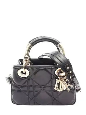 DIOR Dior Leather Quilted Lady 95.22 Mini Tote Bag