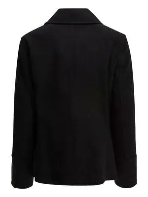 SEALUP Double-breasted Coat - Black