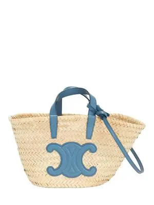 Celine Raffia Teen Classic Panier Tote - Beige