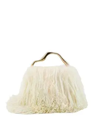 CULT GAIA CULT GAIA Backgammon Faux-Fur Clutch Bag