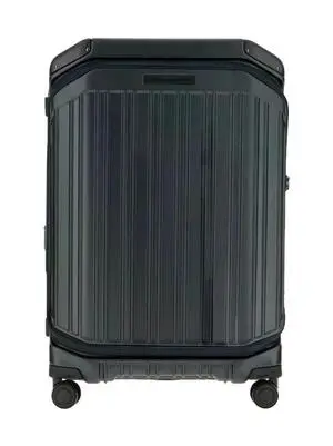 PIQUADRO Large Textured Suitcase - Blue