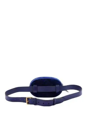 Gucci Gucci GG Marmont Matelassé Velvet Belt Bag Blue