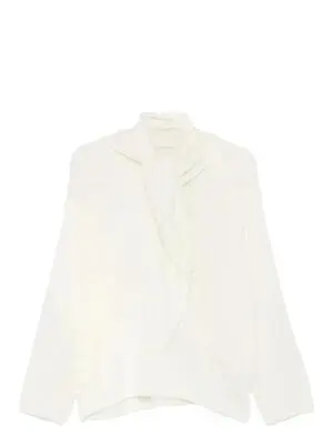 IVORY PARIS Ivory Paris Tie-Detail Knit Sweater Neutrals