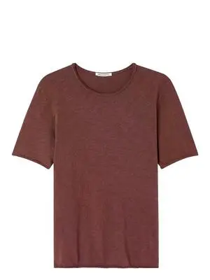 American Vintage Sonoma Raw-edge T-shirt - Brown