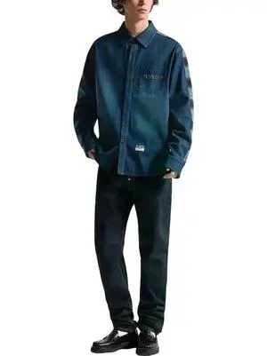 EVISU Seagull Print Jeans - Blue