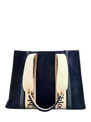 Chloé Woody Medium Tote Bag - Blue