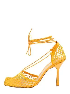 Bottega Veneta BOTTEGA VENETA Stretch Mesh Pumps Orange