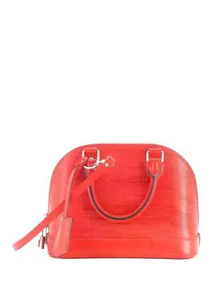 LOUIS VUITTON Alma Handbag Epi Leather Bb Satchel - Red
