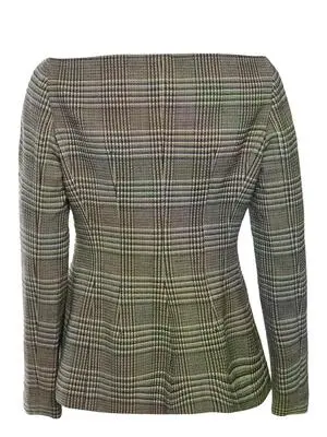 Theory Plaid Jacket - Brown
