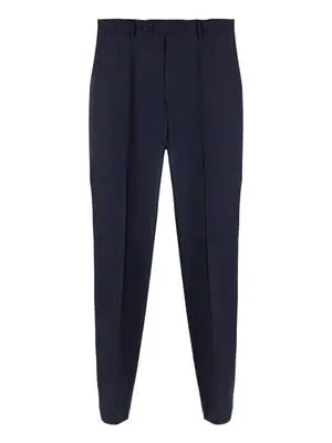 Incotex Tapered Front-crease Pants - Navy