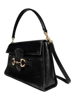 Gucci Horsebit Duomo Medium Top Handle Bag - Black