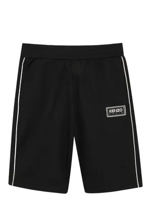 Kenzo Logo Detail Casual Shorts - Black