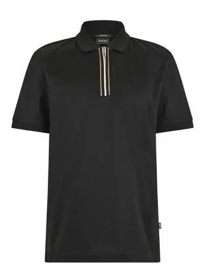 Hugo Boss Sleeve Polo Shirt - Black