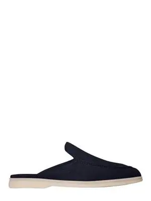 Loro Piana Summer Walk Babouche Mules - Black