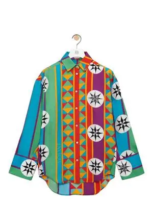 Loewe Loewe Printed Silk Shirt Multi-color