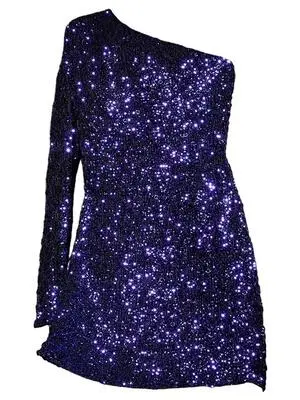 Gucci One-shoulder Sequin Dress With Long Sleeve - Black