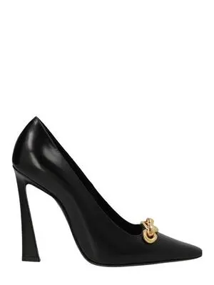 Saint Laurent Chain-link Slip-on Pumps - Black